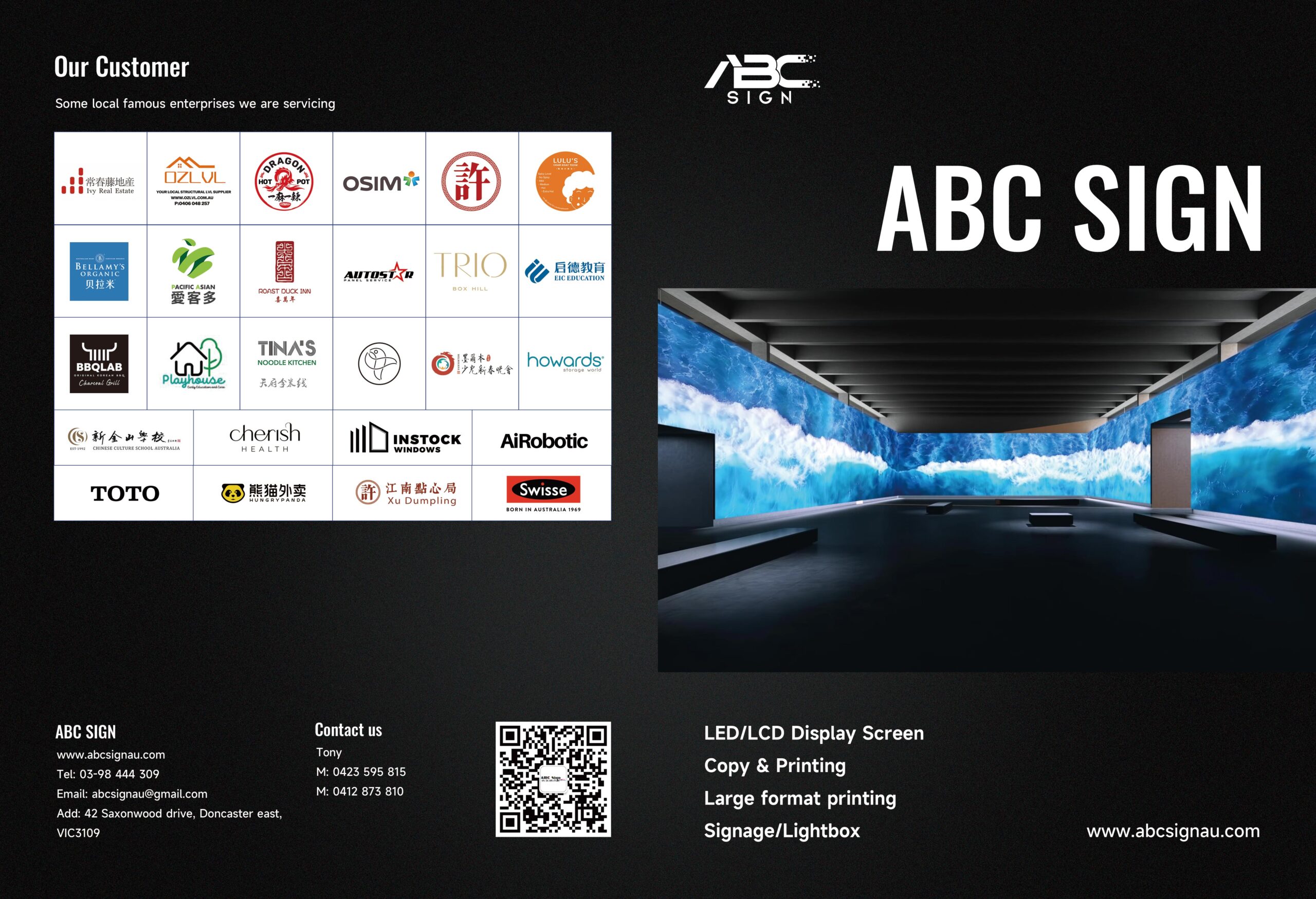 LED/LCD Dispaly Screen – ABC Sign